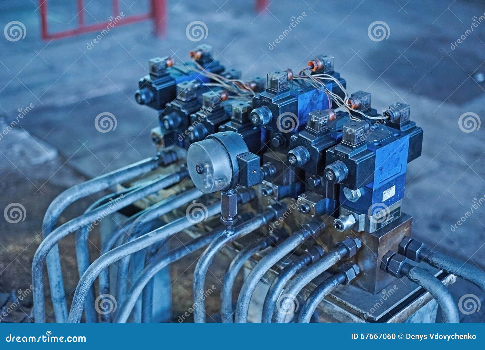Electrical Panel at a Assembly Line Factory Stock Photo - Image of ...