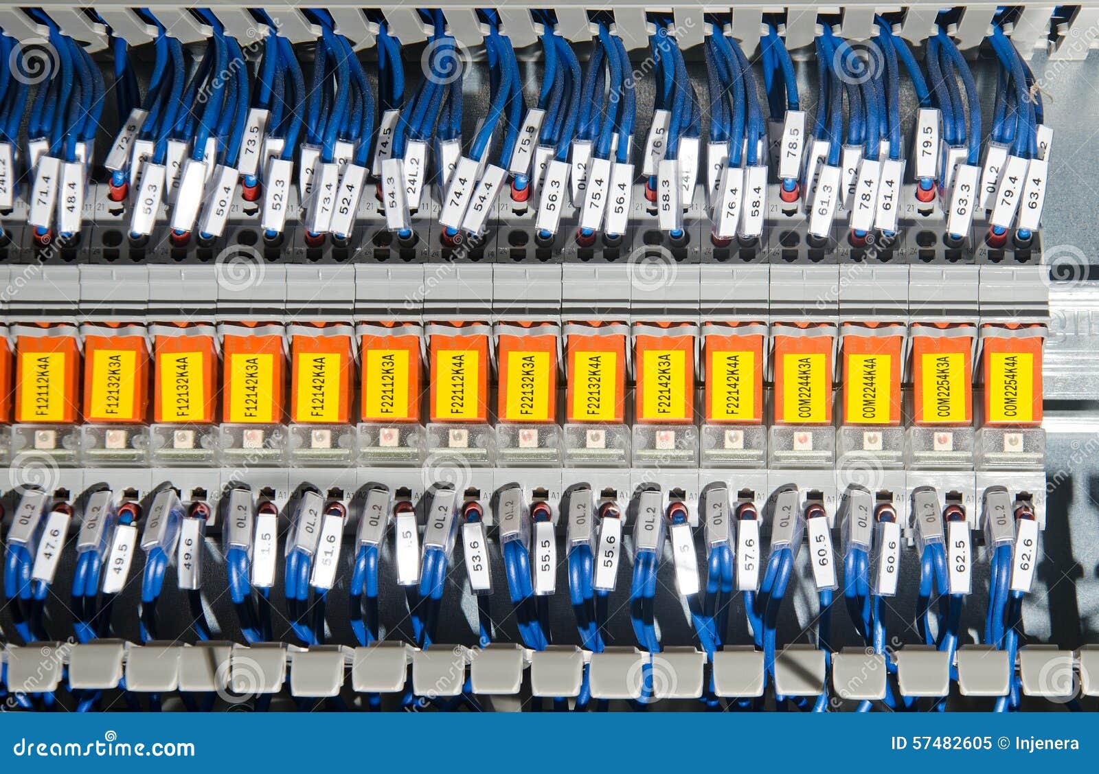 Electrical panel stock image. Image of assemble, automatic - 57482605