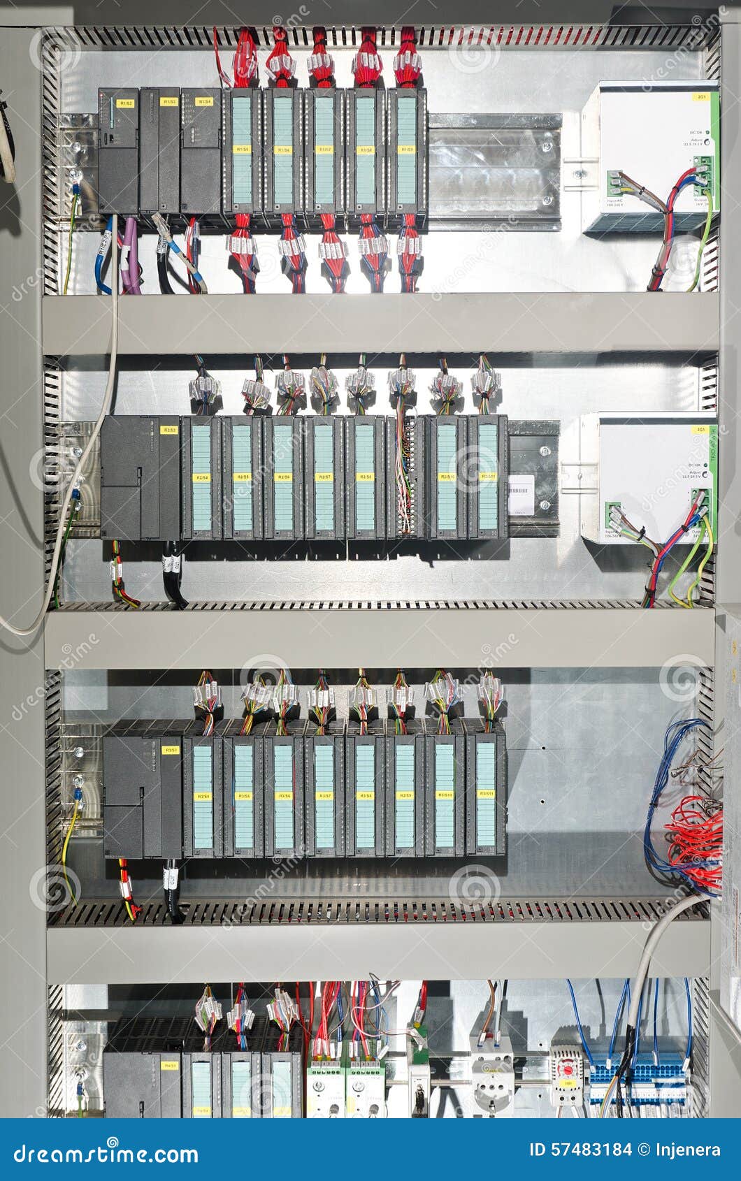 Electrical panel stock photo. Image of equipment, industrial - 57483184