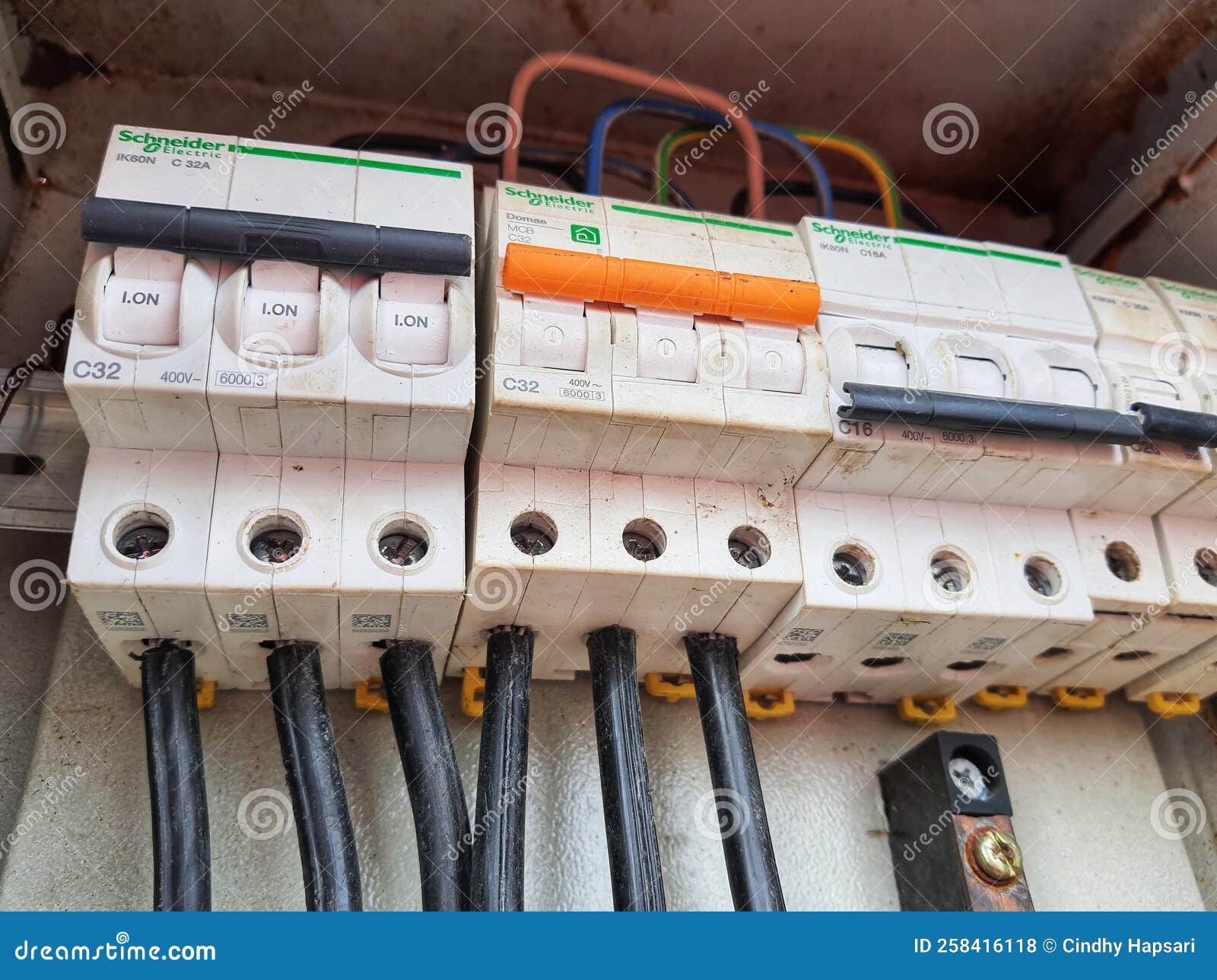 Electrical Panel Box, Which Contains a Voltage Switchboard with Circuit ...