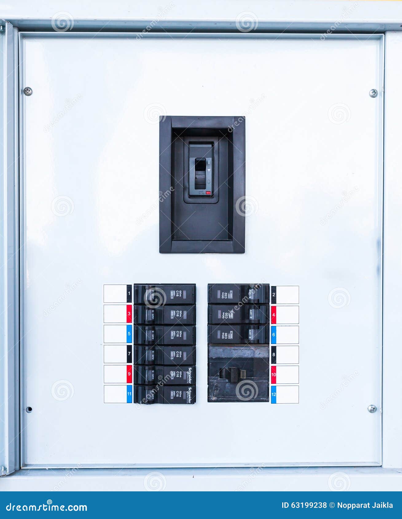 Electrical Panel Controls and Switches Stock Photo - Image of circuit ...