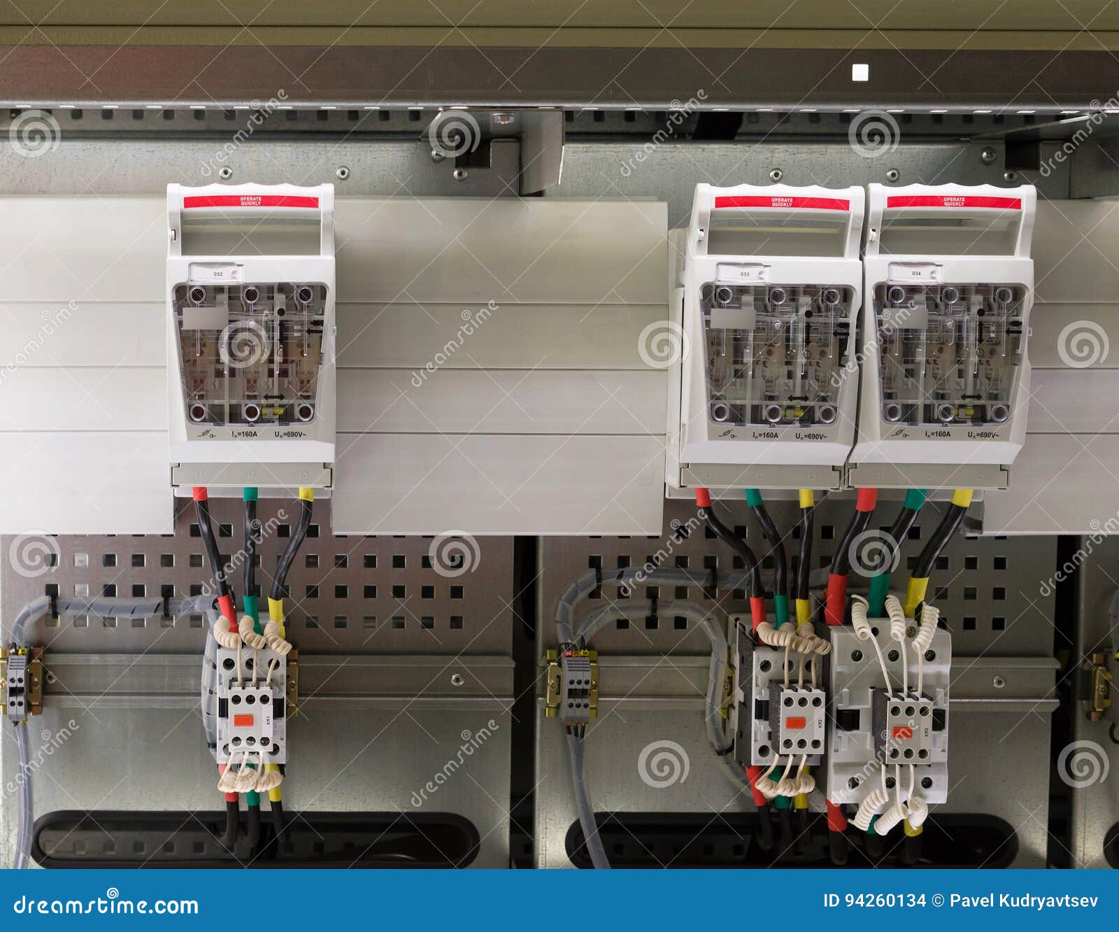 Electrical Panel at Factory. Stock Photo - Image of board, industry ...