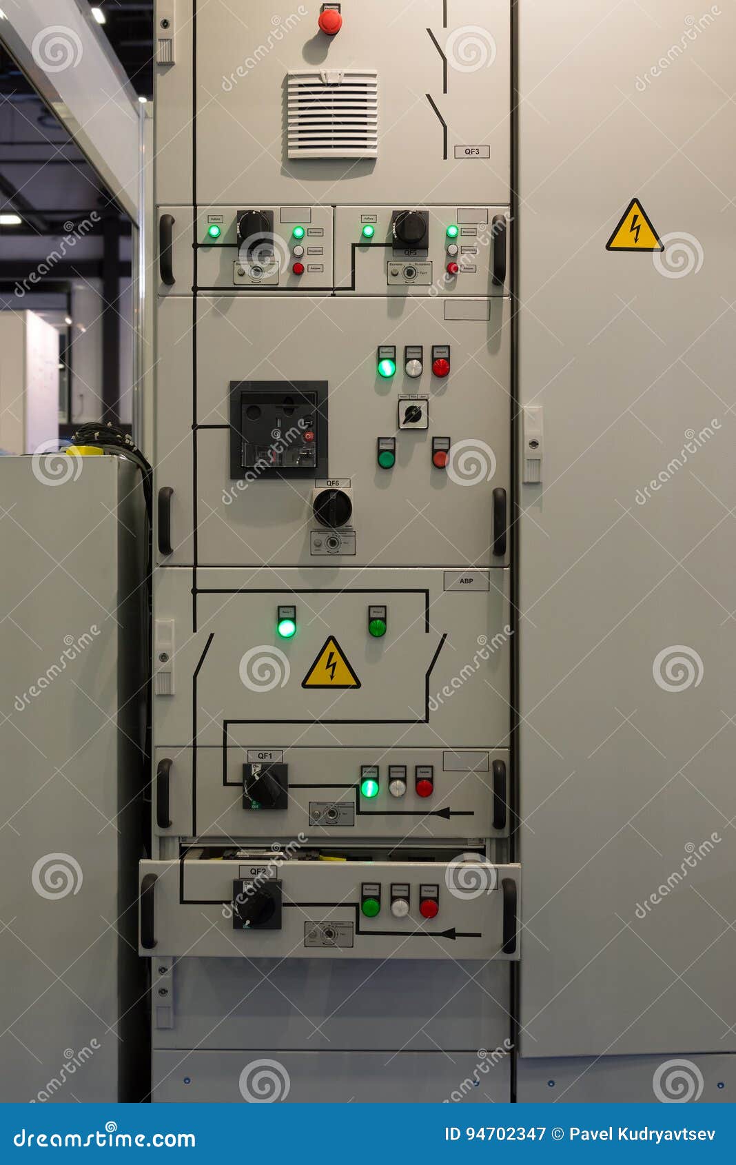 Electrical Panel at Factory. Stock Image - Image of line, circuit: 94702347