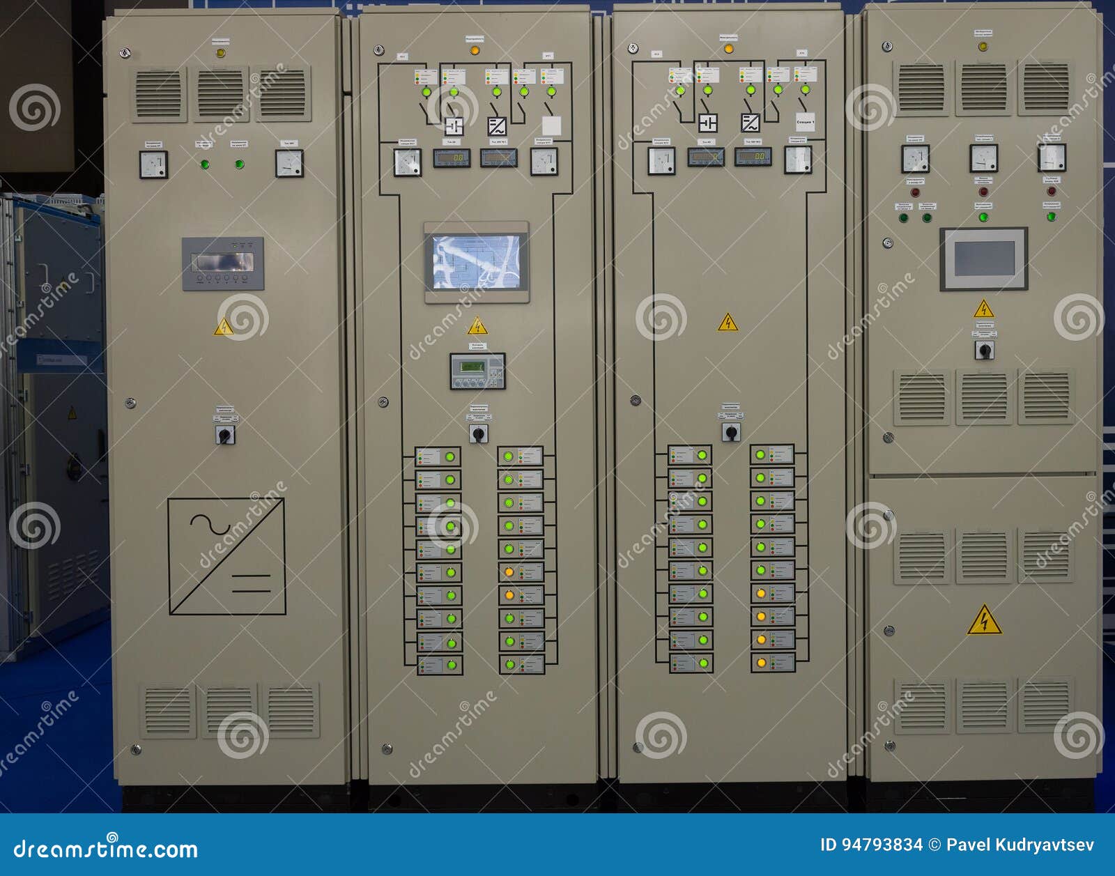 Electrical Panel at Factory. Stock Photo - Image of manufacturing ...