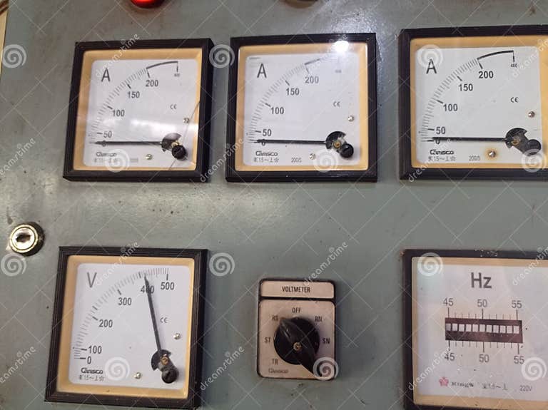 Electrical Panel at the Genset Room Editorial Stock Image - Image of ...