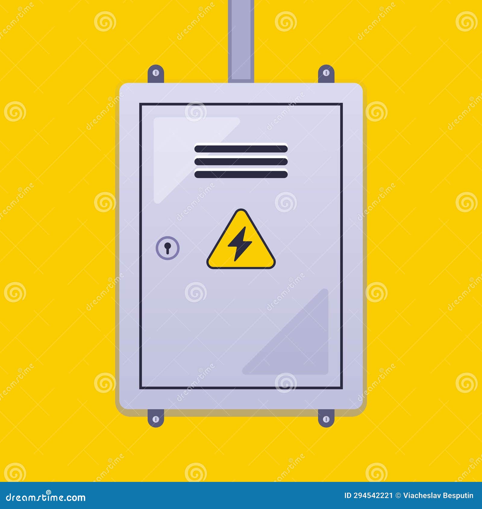 Electrical Panel Hangs. Flat Vector Illustration Stock Vector ...
