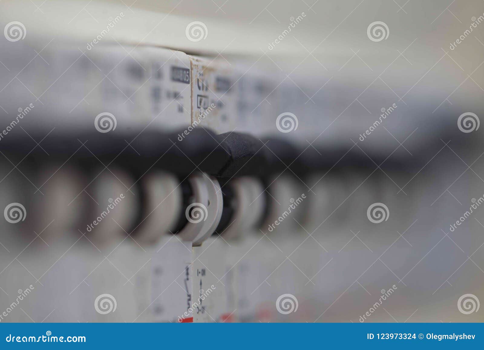 New Modern Plastic Electrical Panel Houses Stock Photo - Image of cable ...