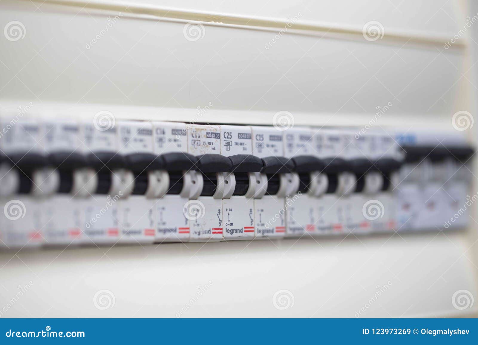 New Modern Plastic Electrical Panel Houses Editorial Stock Image ...