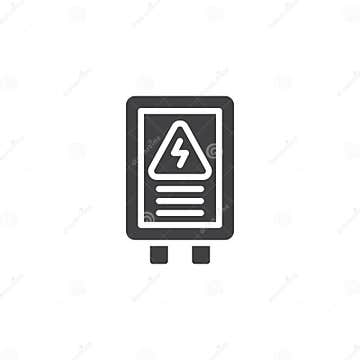 Electrical Panel Icon Vector Stock Vector - Illustration of symbol ...