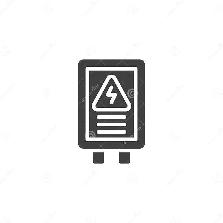 Electrical Panel Icon Vector Stock Vector - Illustration of symbol ...