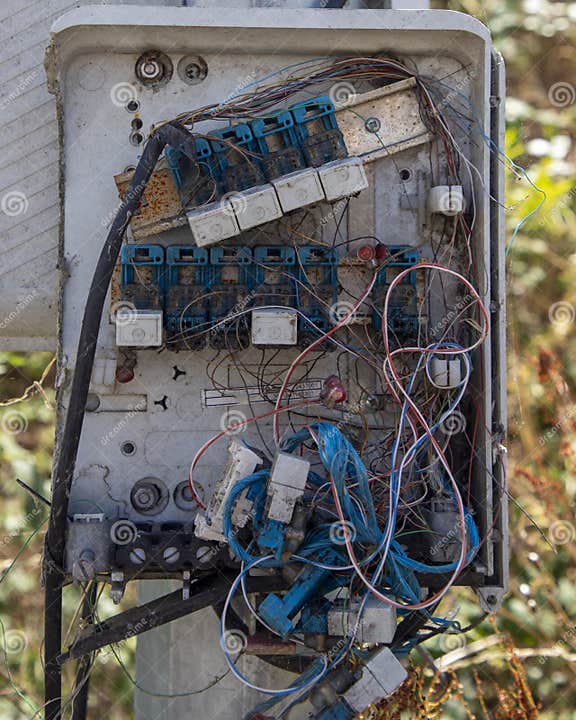 Electrical panel stock photo. Image of bulb, color, adapter - 297420420