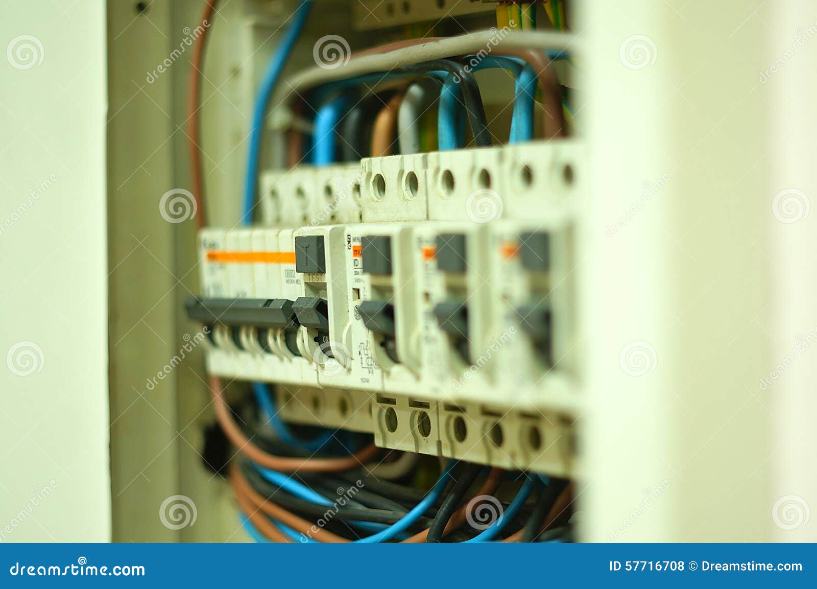 Electrical panel stock photo. Image of fault, open, home - 57716708