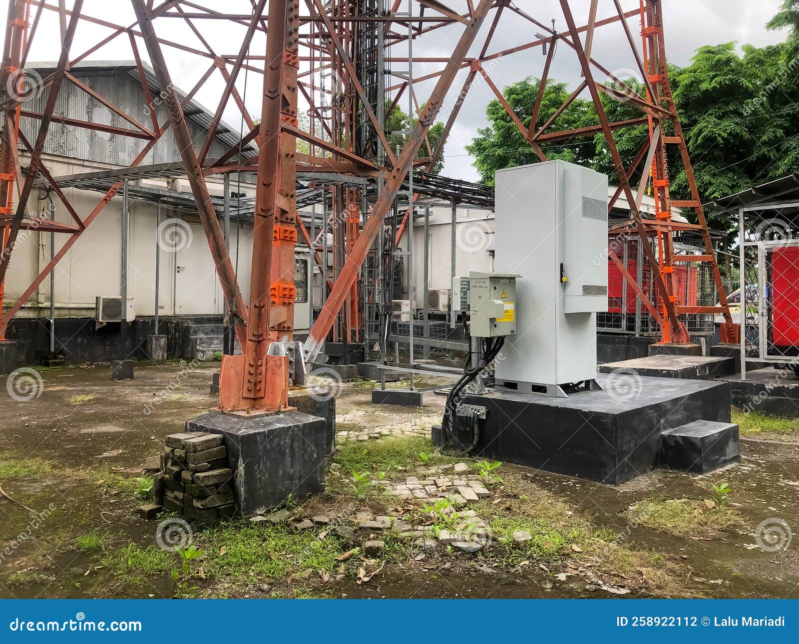 Electrical Panels of Mobile Network Transmitter Towers Stock Photo ...