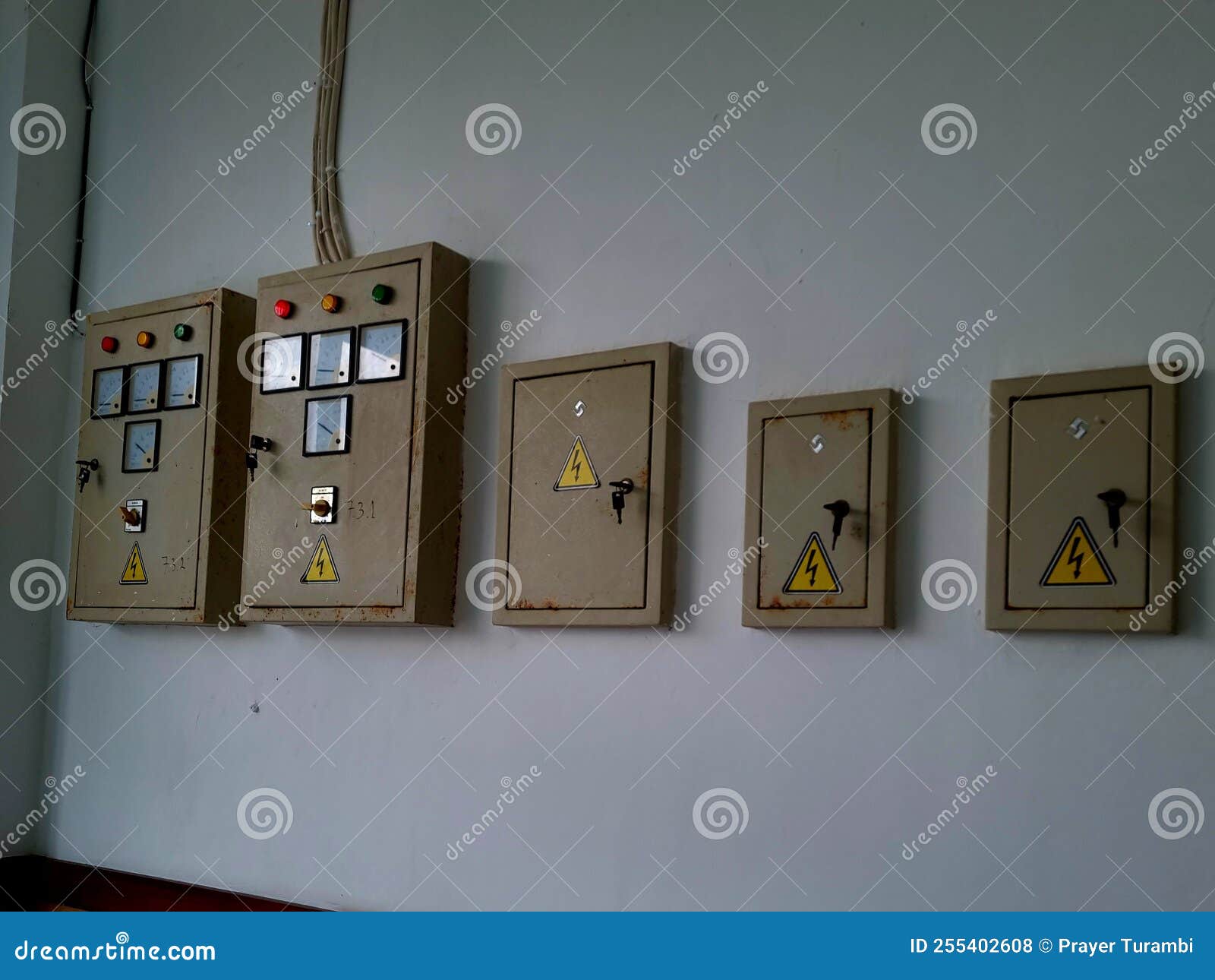 Electrical Panels in an Office in the City of Manado Stock Photo ...