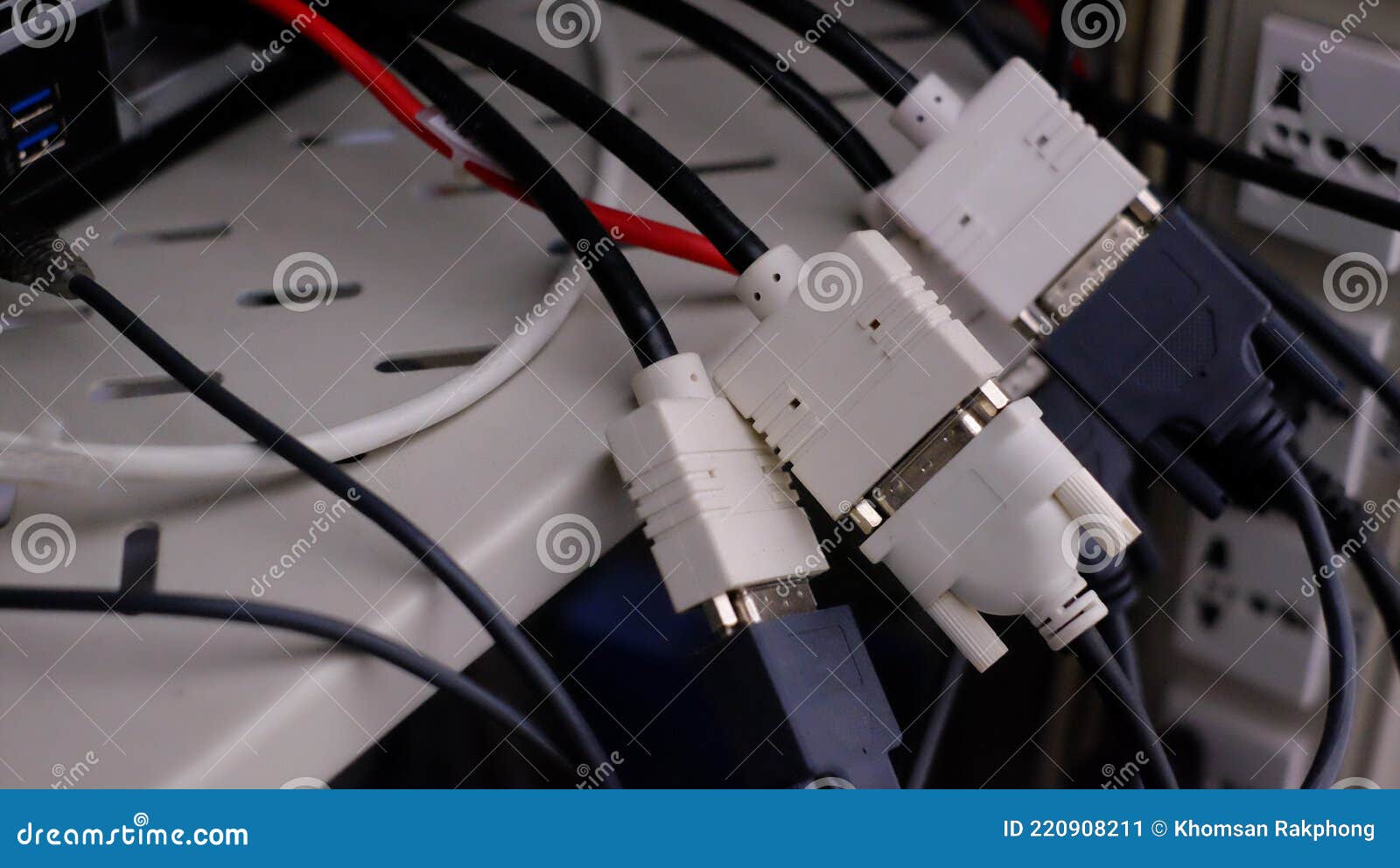 Electrical Part and Accessories in the Control Cabinet Stock Image ...