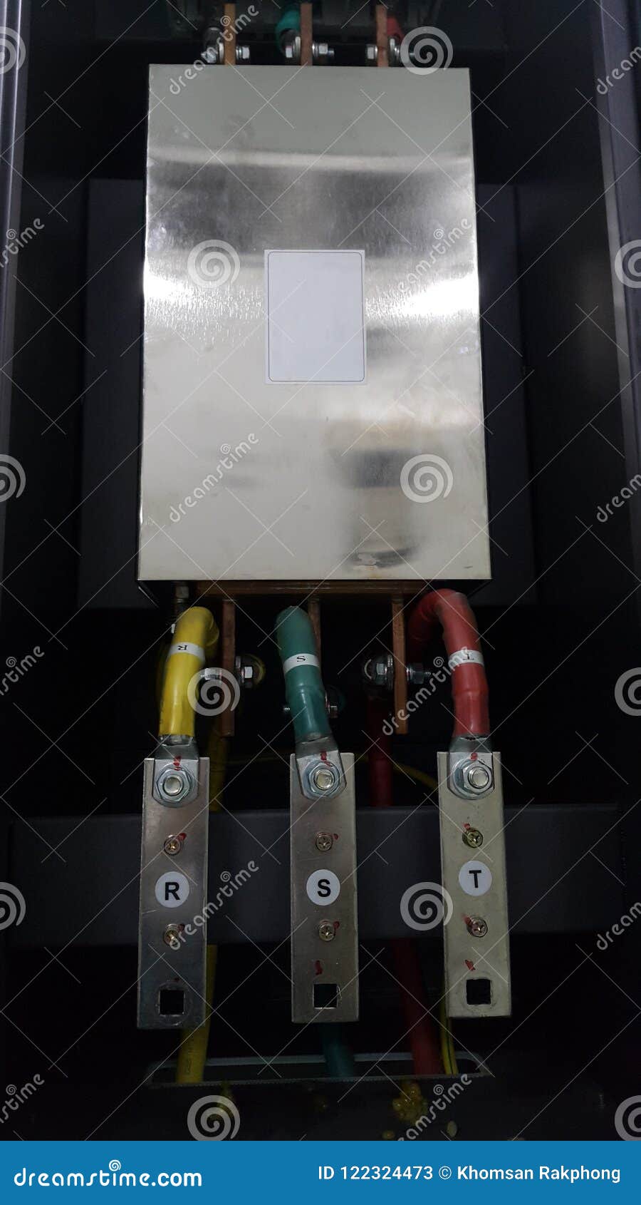 Electrical Part and Accessories in the Control Cabinet Stock Image ...