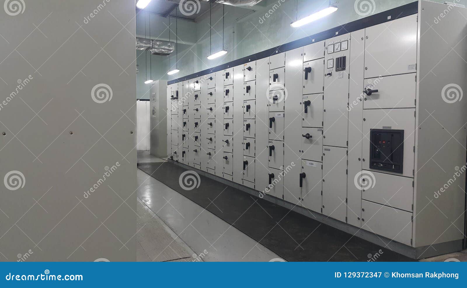 Electrical Part and Accessories in the Control Cabinet Stock Image ...