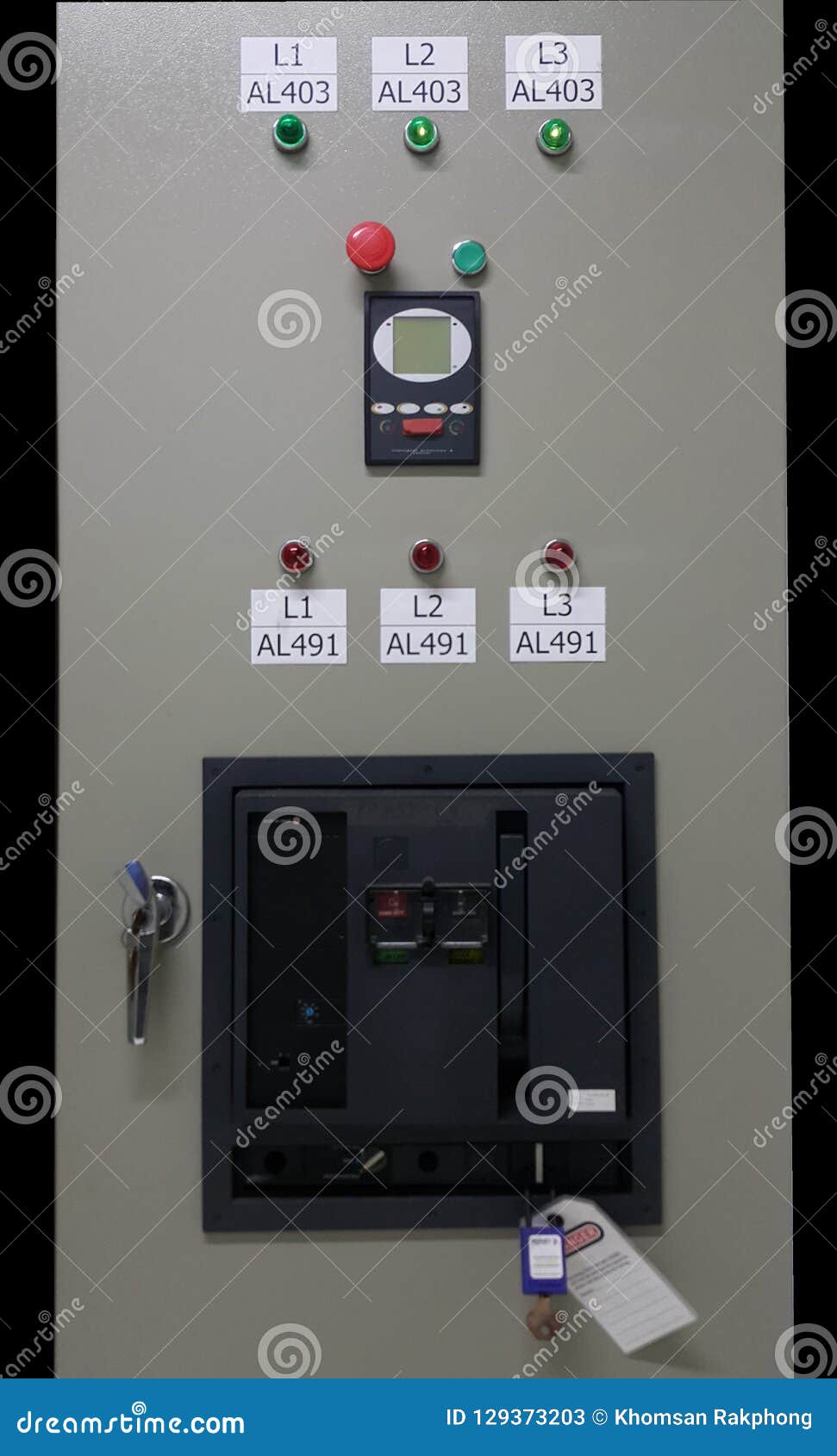 Electrical Part and Accessories in the Control Cabinet Stock Image ...