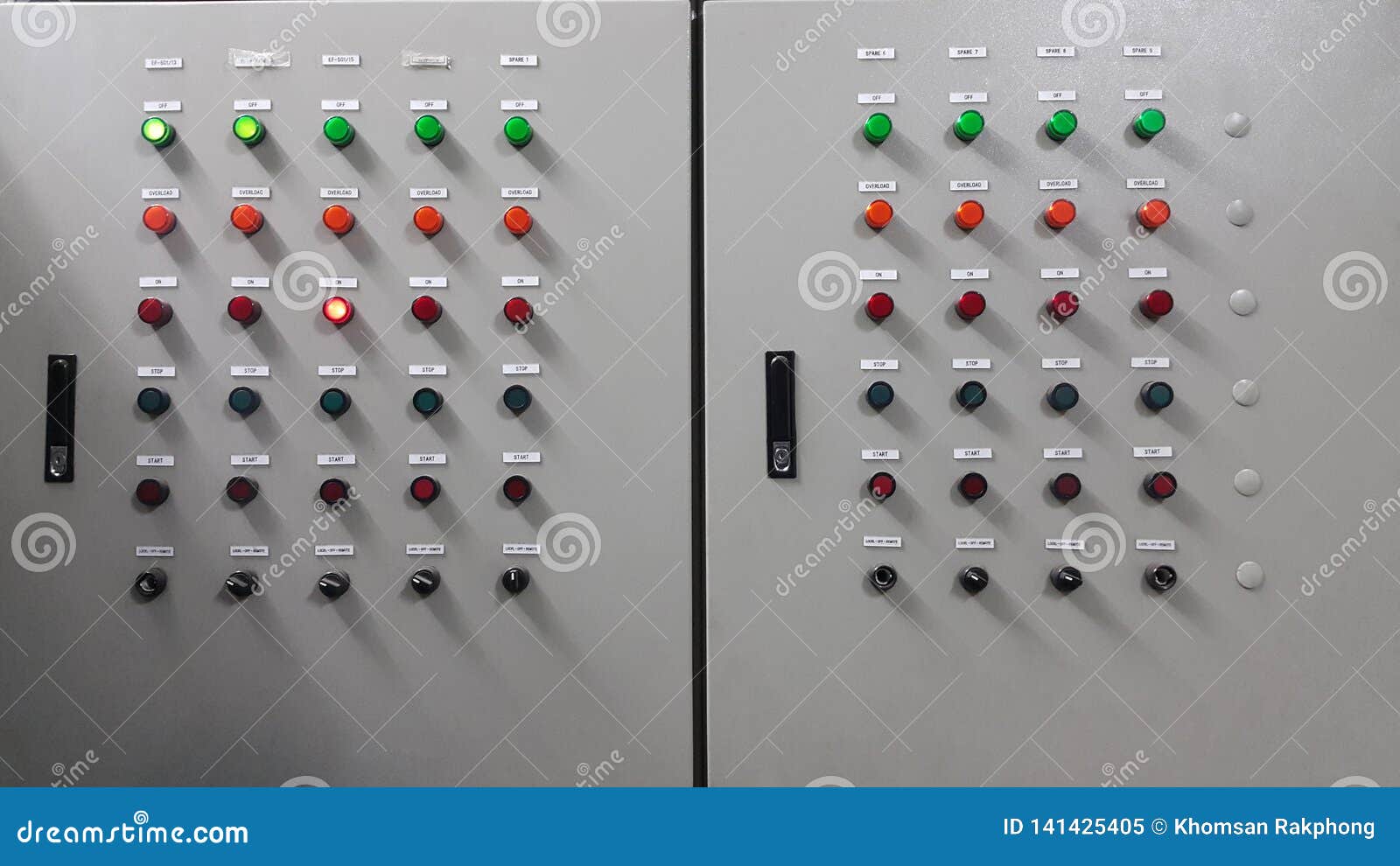 Electrical Part and Accessories in the Control Cabinet Stock Image ...