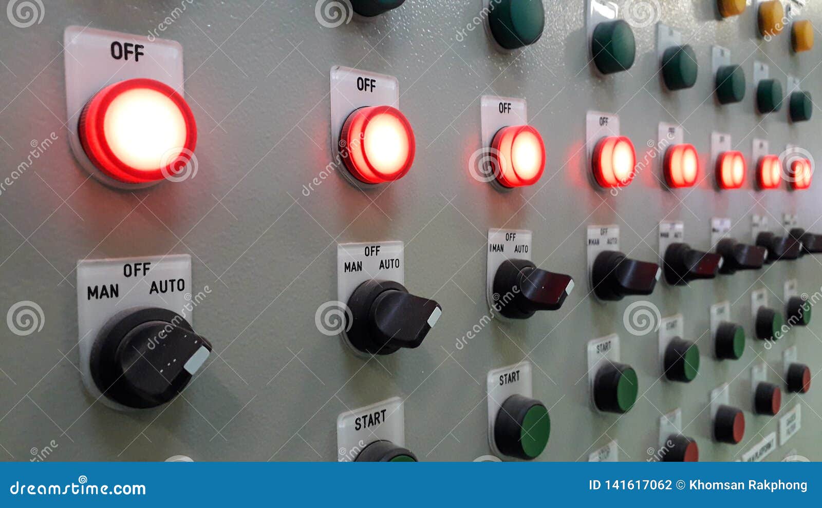 Electrical Part and Accessories in the Control Cabinet Stock Photo ...