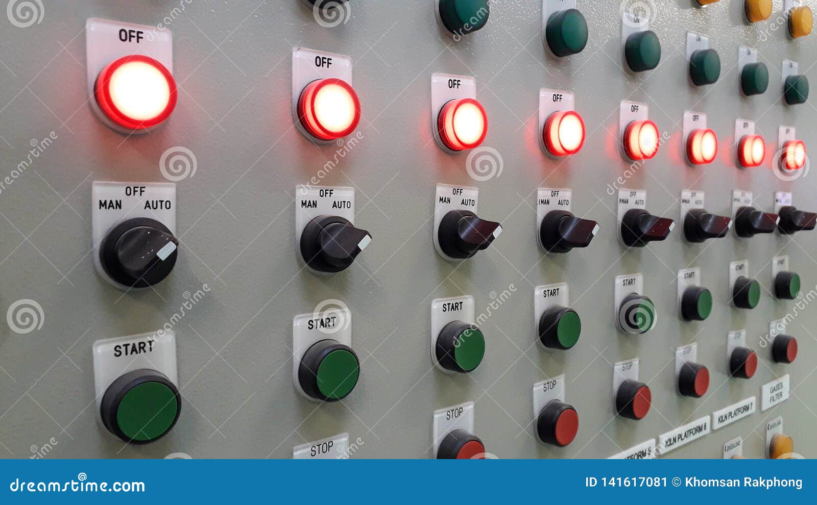 Electrical Part and Accessories in the Control Cabinet Stock Image ...