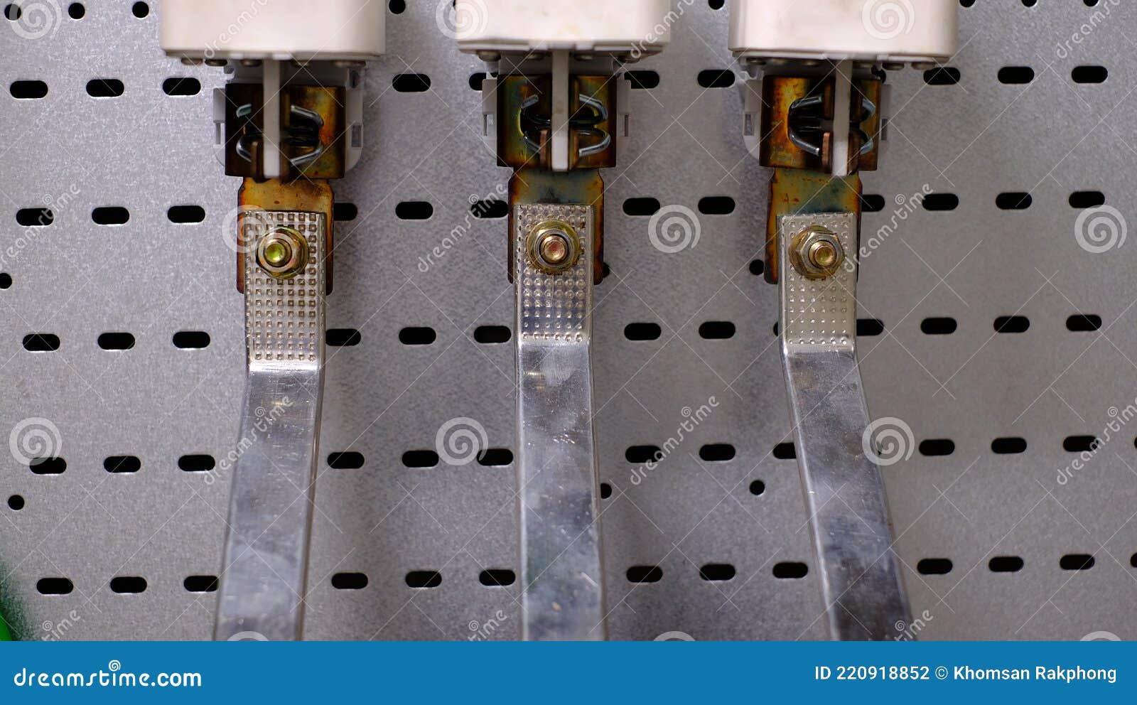 Electrical Part and Accessories in the Control Cabinet Stock Photo ...