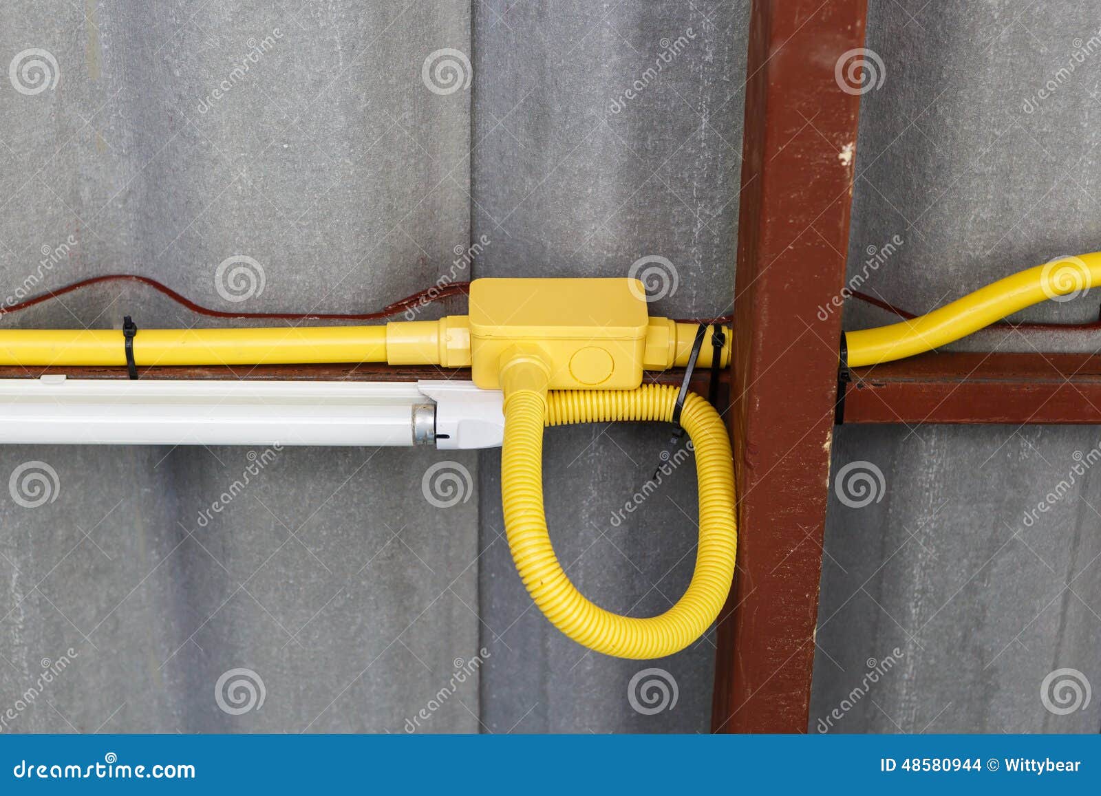 Electrical Pipe Installation Stock Image | CartoonDealer.com #48580933