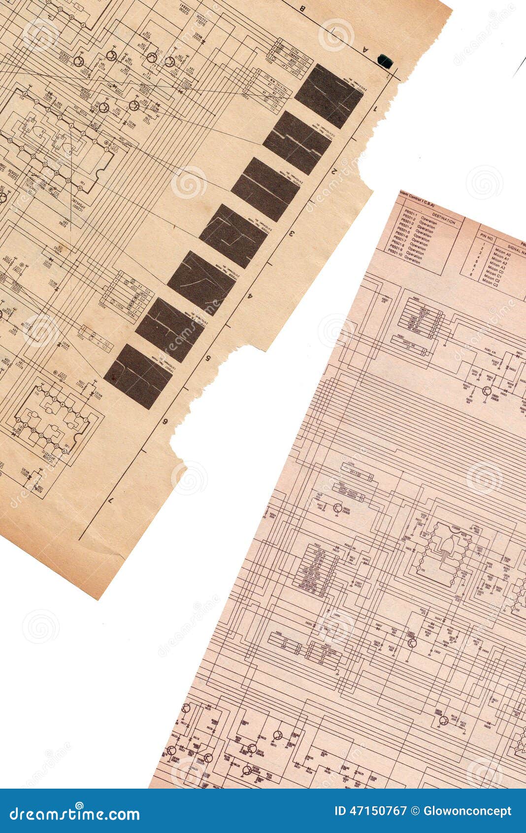 Electrical plan old paper stock image. Image of engineering - 47150767