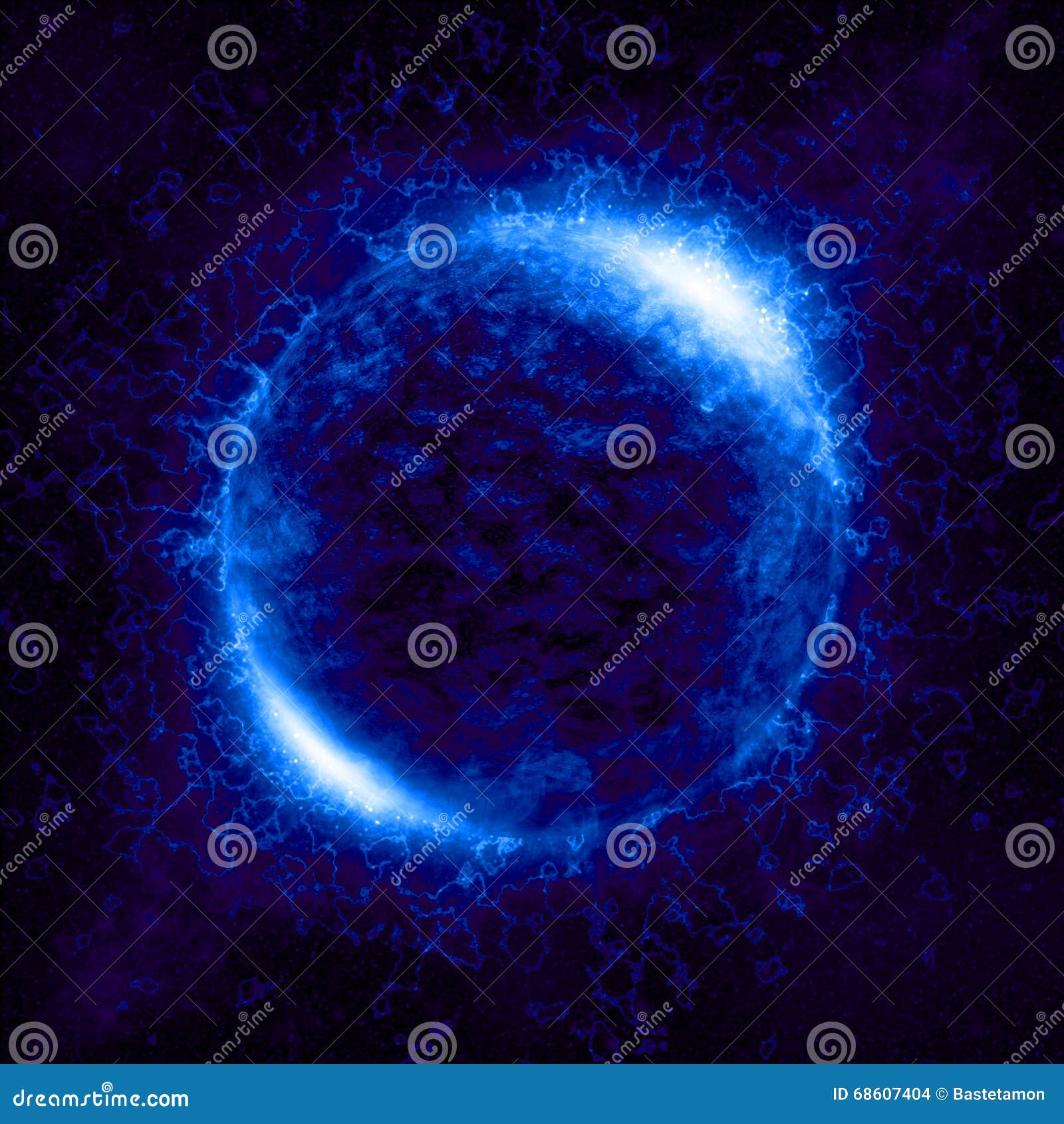 Electrical planet stock illustration. Illustration of astronomy - 68607404