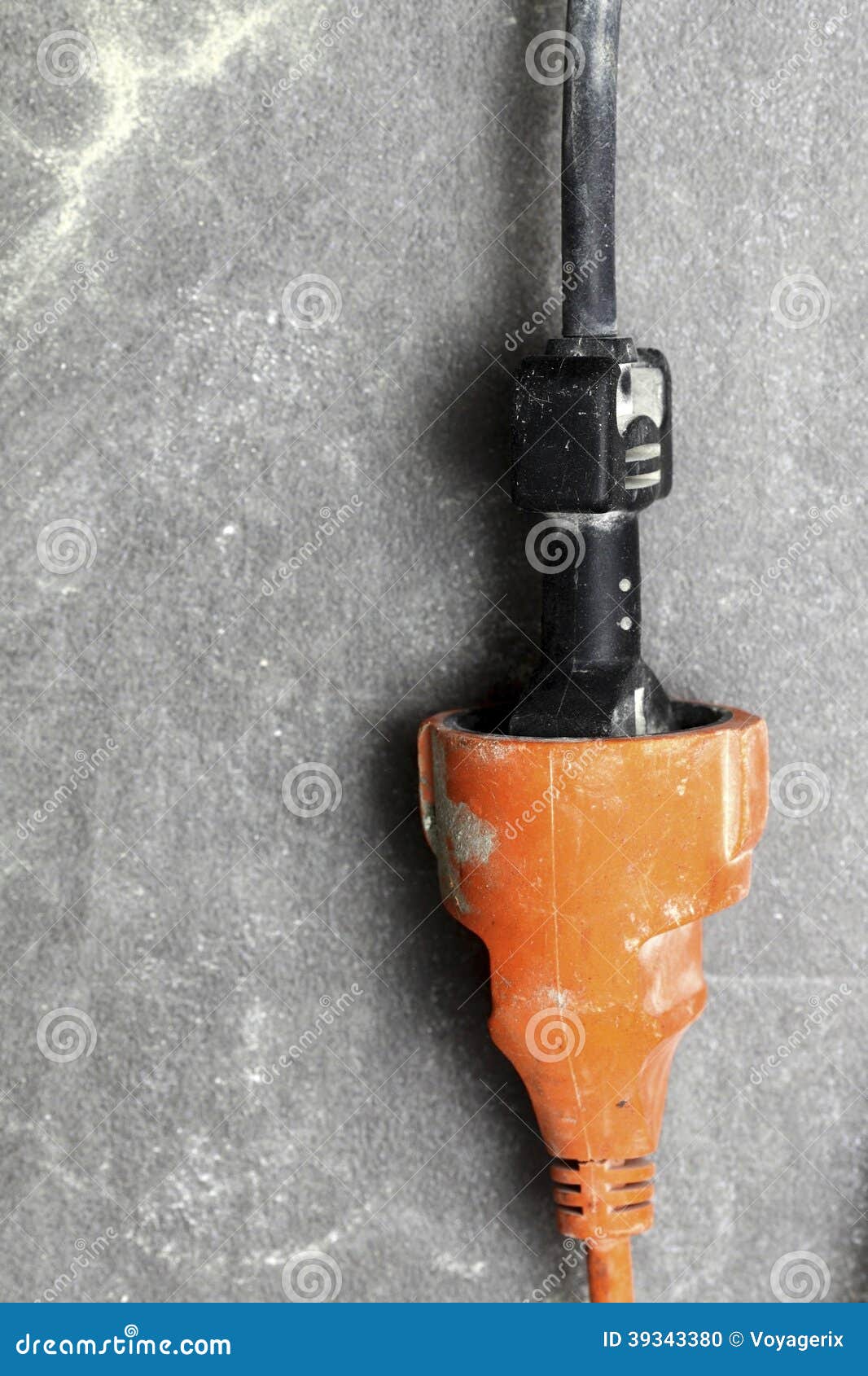 Electrical Plug in the Electric Extension Cord Stock Photo - Image of ...