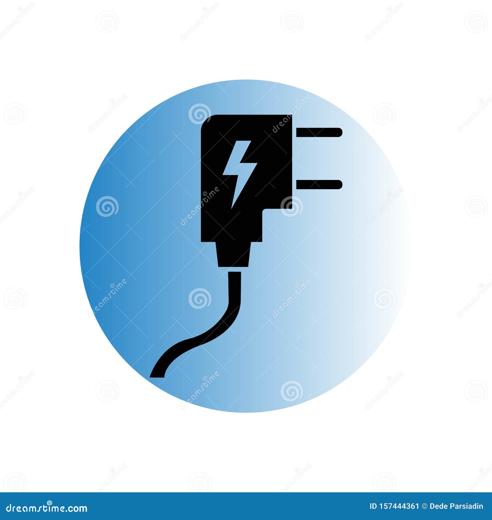 Electrical plug stock vector. Illustration of disconnect - 157444361