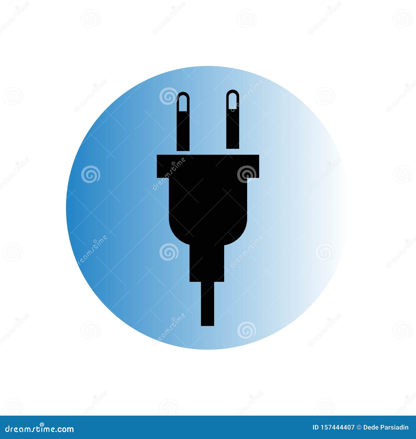 Electrical plug stock vector. Illustration of logo, background - 157444407