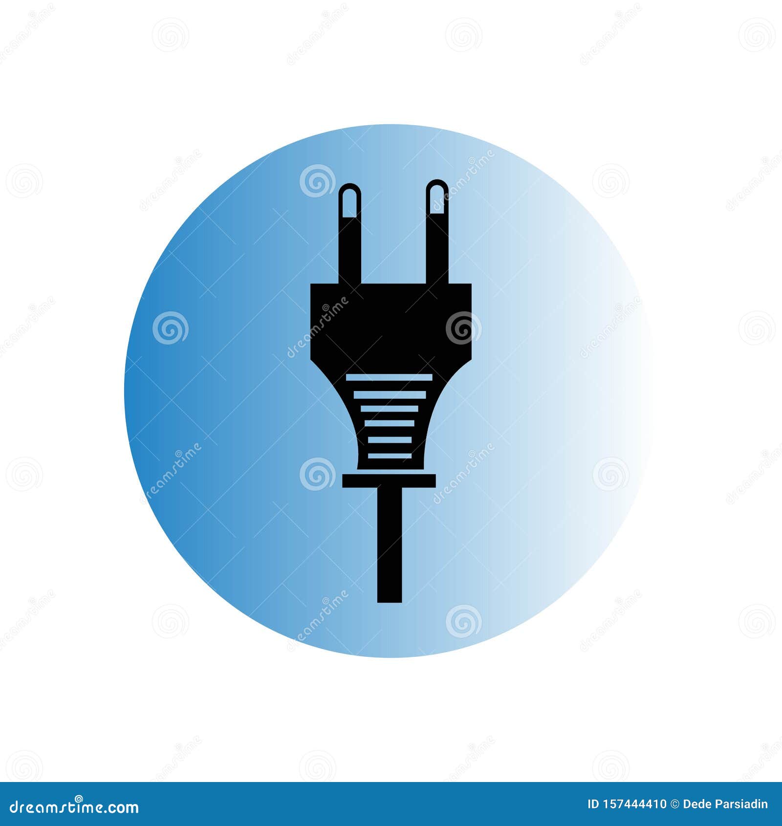 Electrical plug stock vector. Illustration of gadget - 157444410