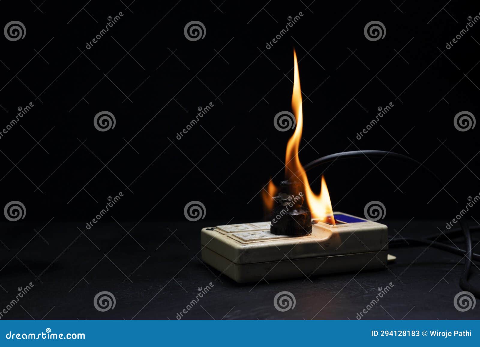 An Electrical Plug Fire is Caused by a Short Circuit of Electrical ...