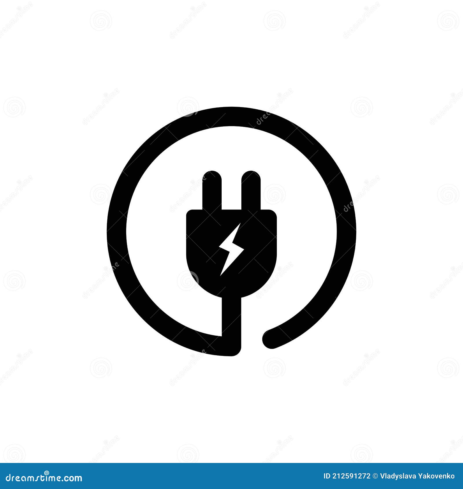 Electrical Plug Icon. Uk Electric Plug Icon. Wire, Cable of Energy ...