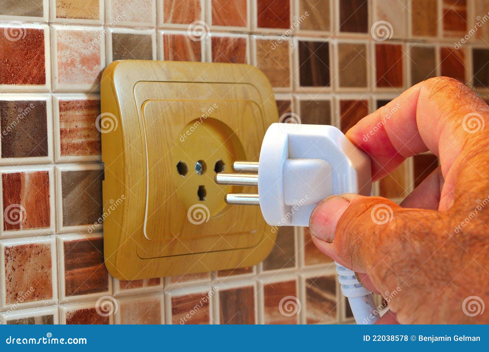 Electrical the plug insert stock photo. Image of voltage - 22038578