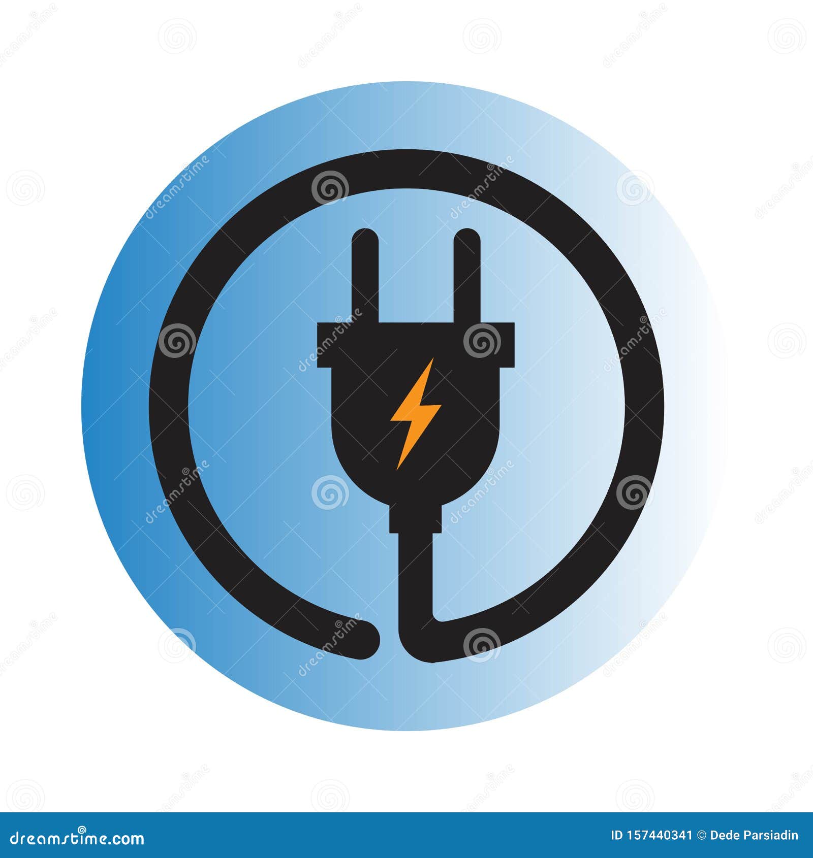Electrical Plug Logo Template Vector Icon Illustration Design Stock ...