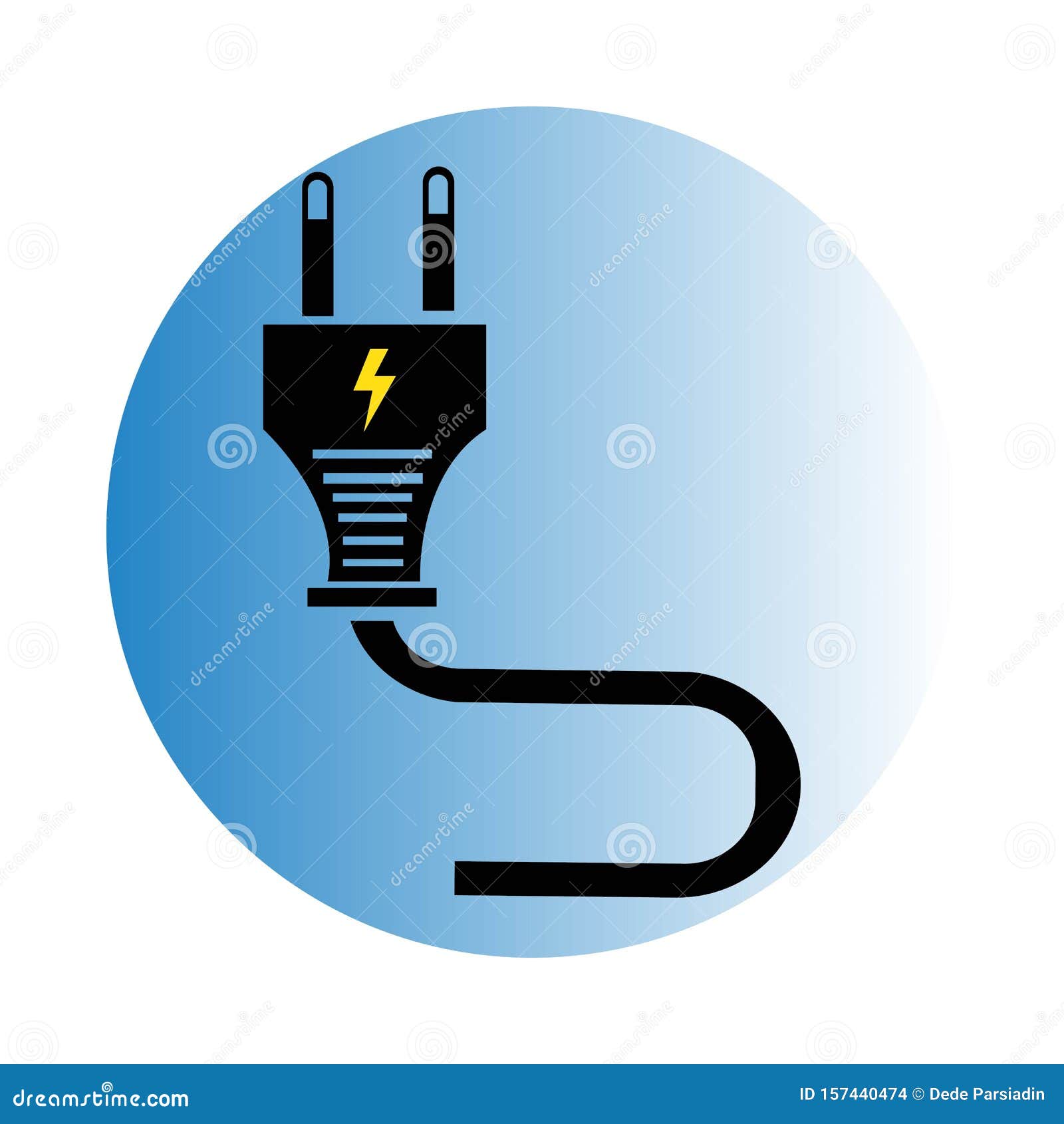 Electrical Plug Logo Template Vector Icon Illustration Design Stock ...