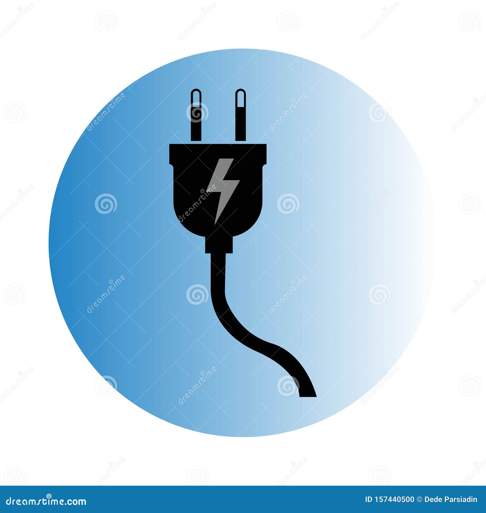 Electrical Plug Logo Template Vector Icon Illustration Design Stock ...