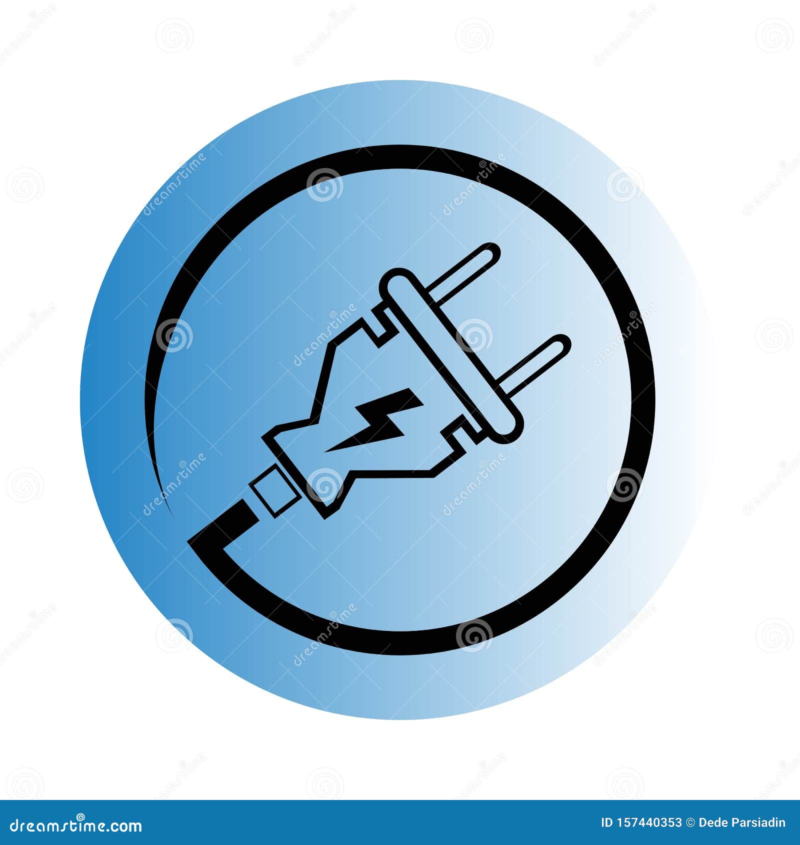 Electrical Plug Logo Template Vector Icon Illustration Design Stock ...