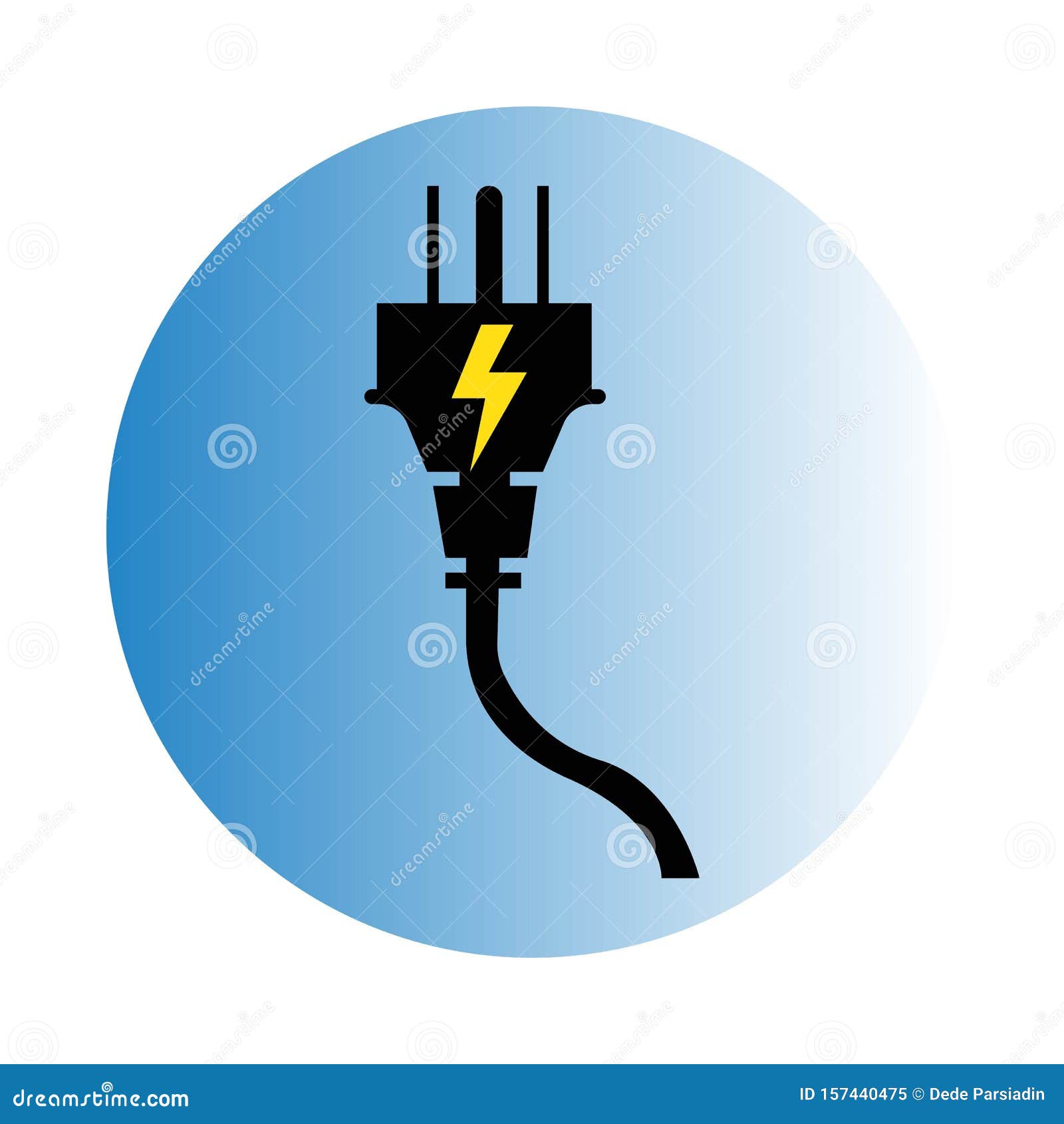 Electrical Plug Logo Template Vector Icon Illustration Design Stock ...