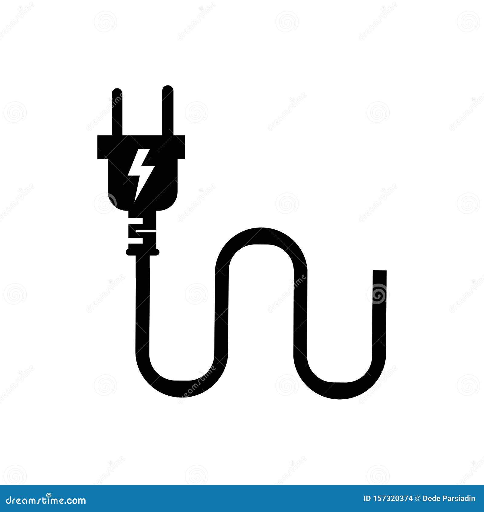 Electrical Plug Logo Template Vector Icon Illustration Design Stock ...