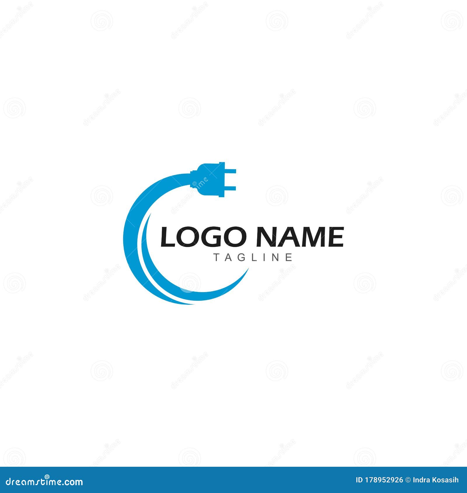 Modern Electrician Logo