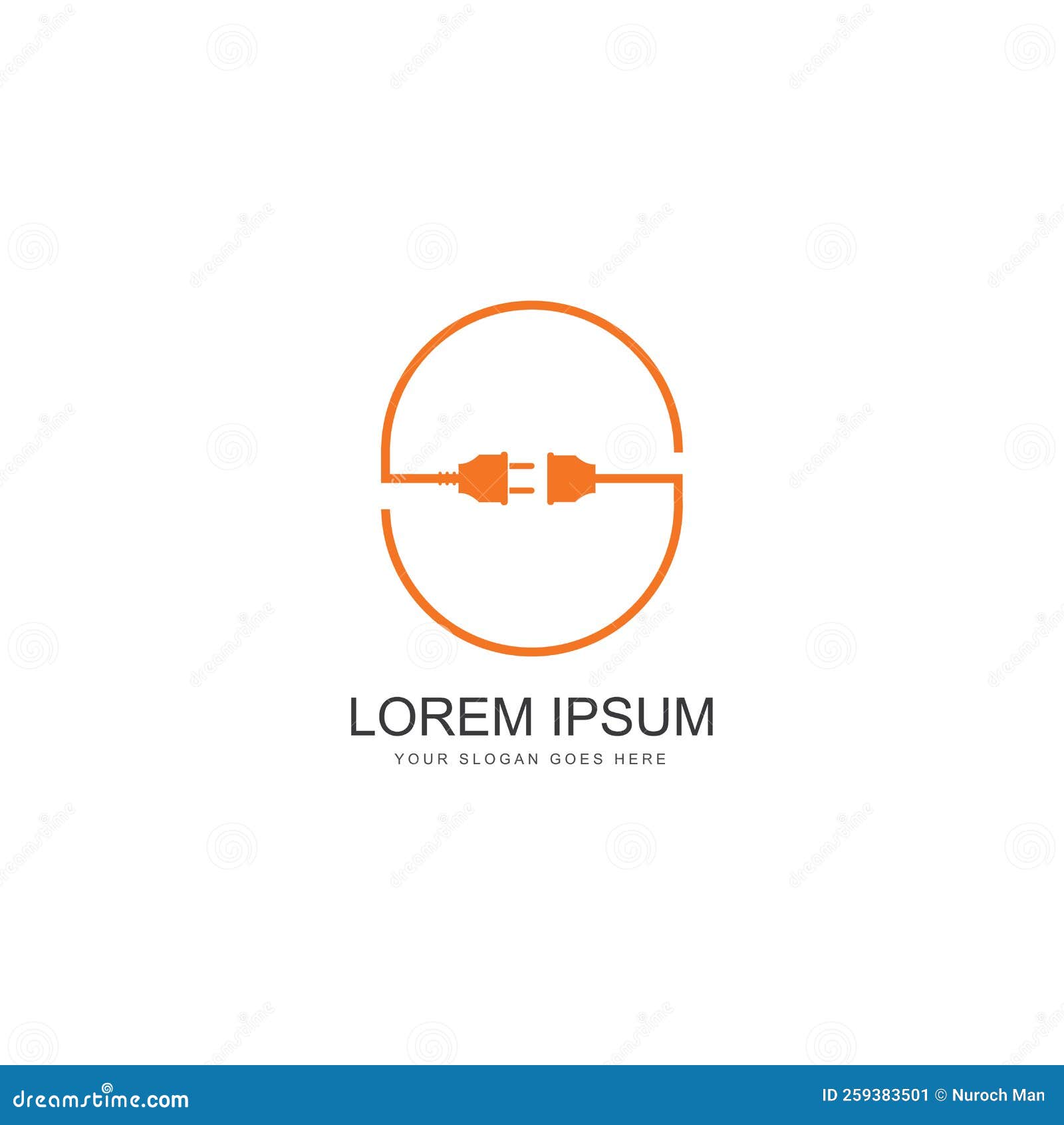 Electrical Plug Logo Vector Icon Illustration Design. Stock Vector ...