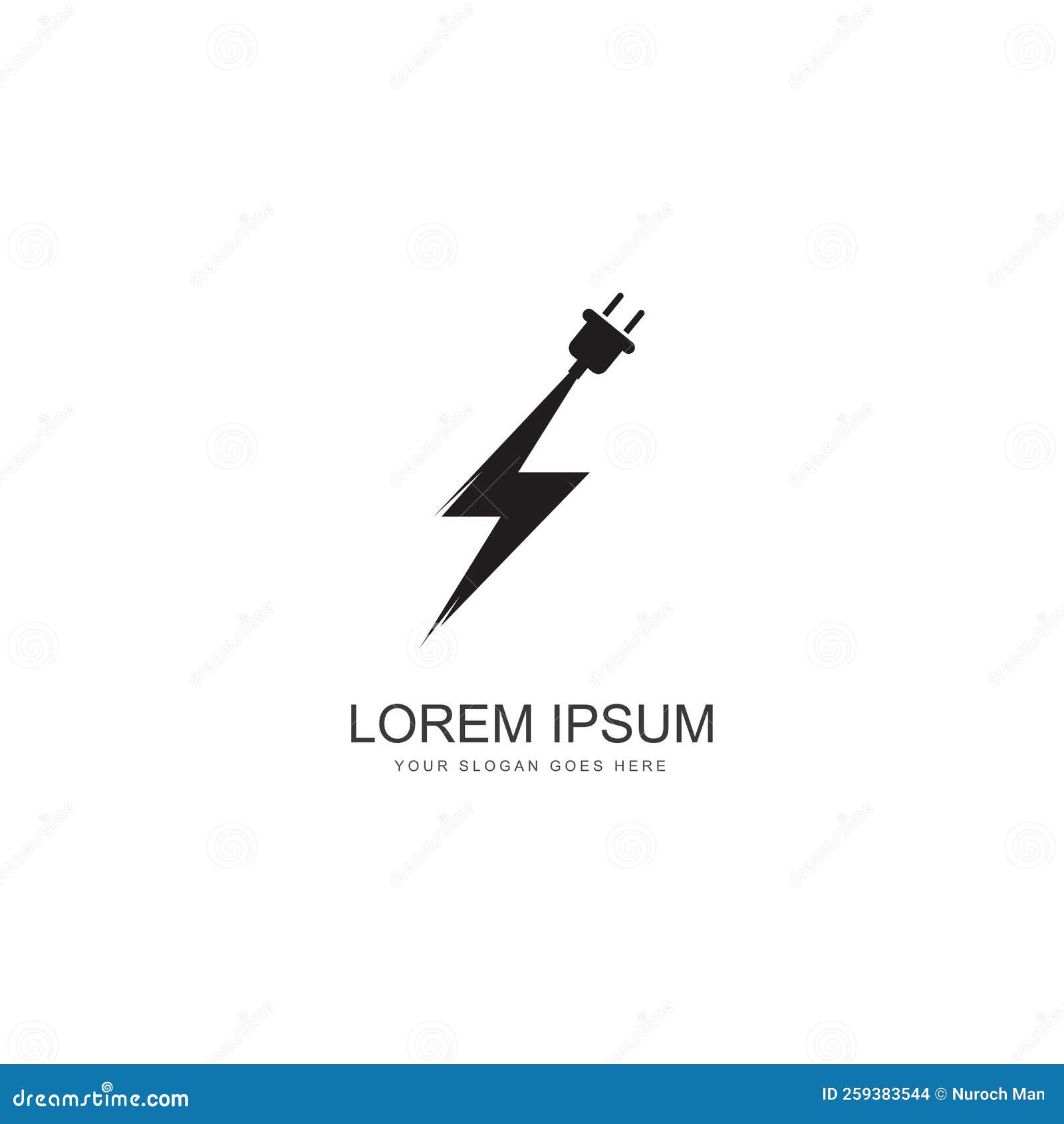 Electrical Plug Logo Vector Icon Illustration Design. Stock Vector ...