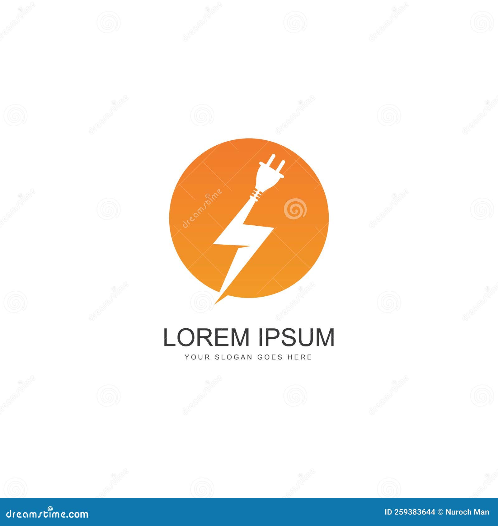 Electrical Plug Logo Vector Icon Illustration Design. Stock Vector ...