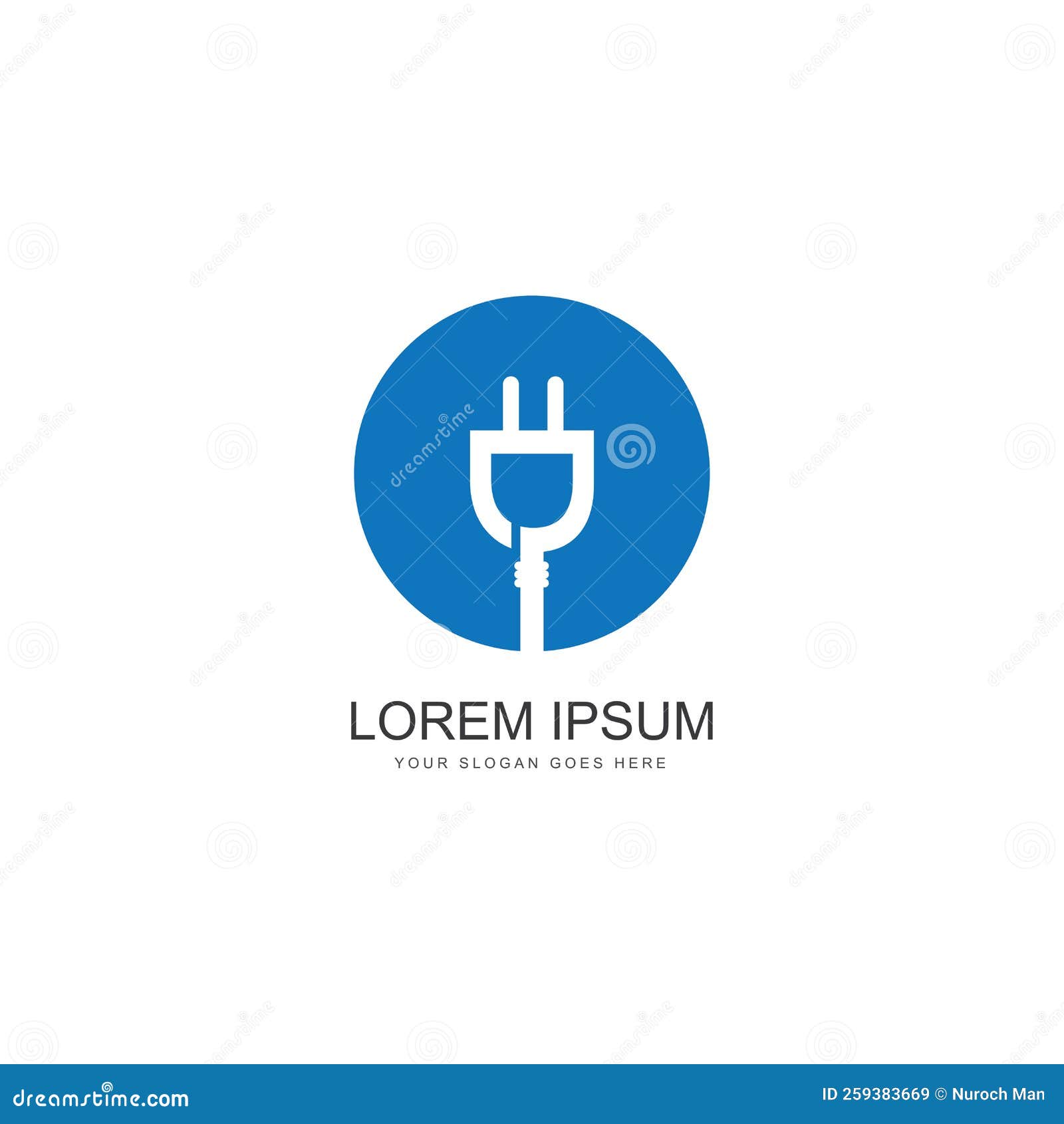 Electrical Plug Logo Vector Icon Illustration Design. Stock Vector ...