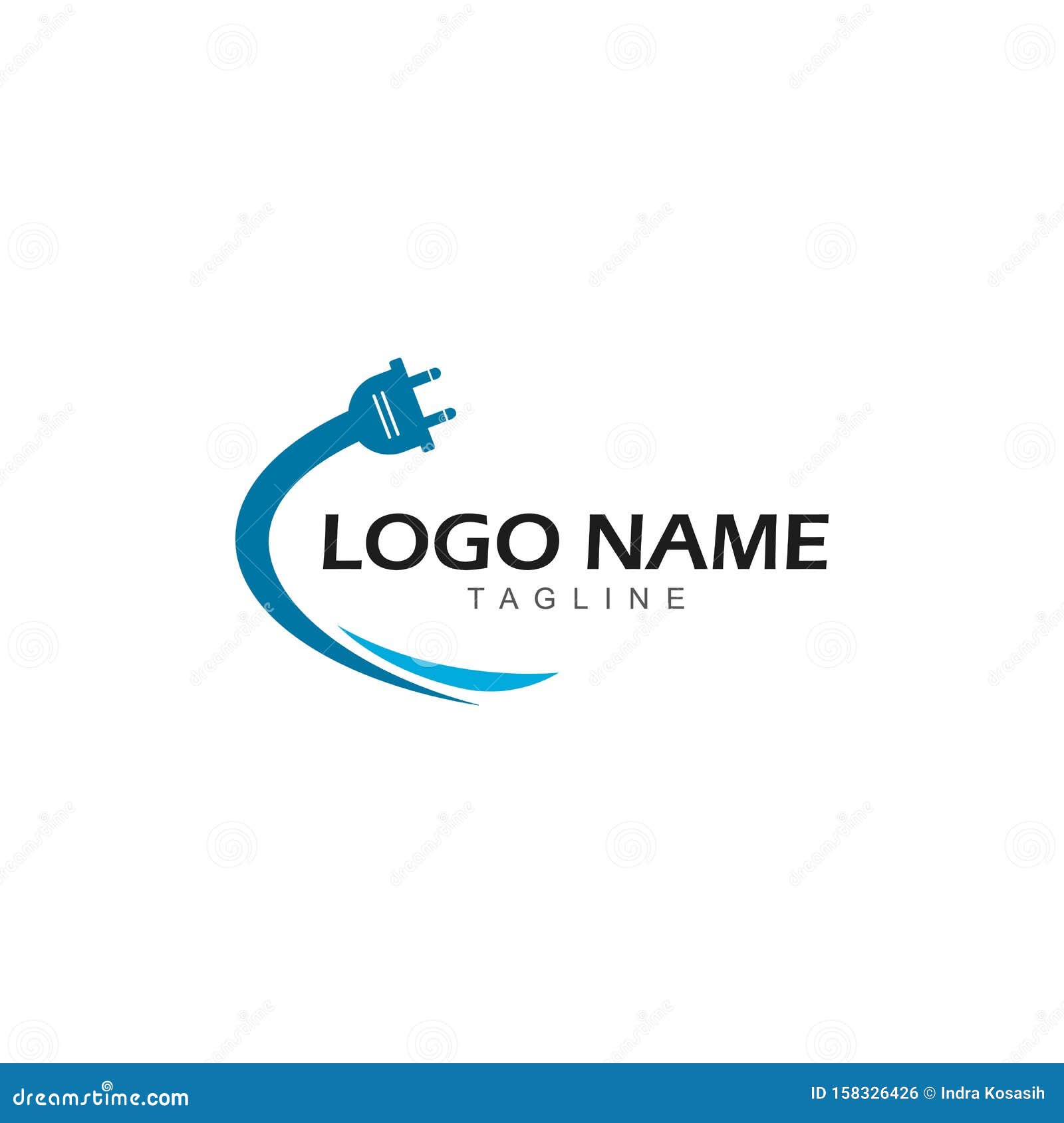 Electrical Plug Logo Vector Icon Illustration Stock Vector ...