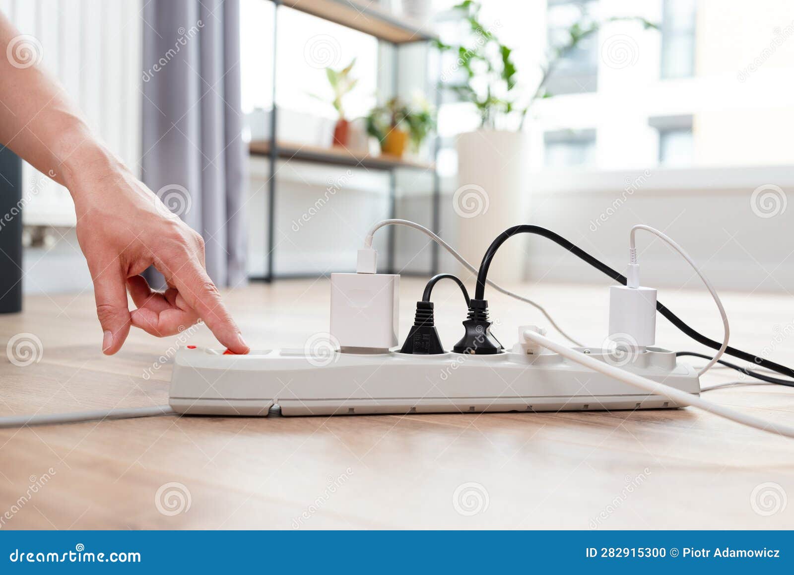 Electrical Plug in Outlet Socket at Home Stock Photo - Image of energy ...