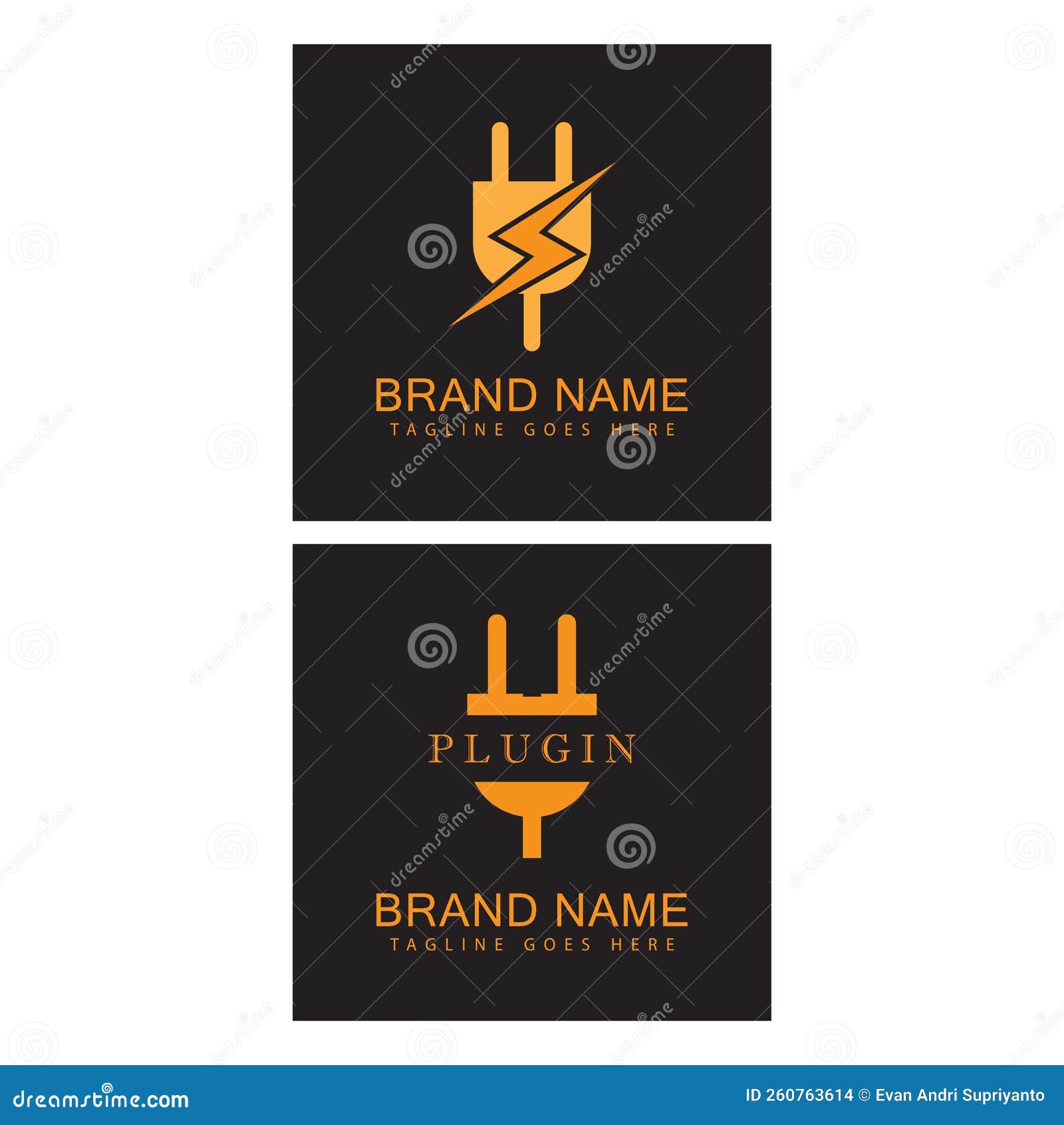 Electrical Plugin Icon Logo Vector Flat Design Stock Vector ...